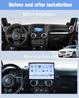 China 15-inch Android GPS Navigation System for Jeep Wrangler 2011-2017 with 8GB RAM 128GB ROM for sale