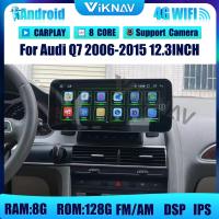 China 12.3-inch Android Car Radio for Audi Q7 2006-2015 with 8GB RAM 128GB ROM and Wireless CarPlay for sale