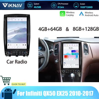China Infiniti QX50 EX25 2010-2017 Android Head Unit with 12.1