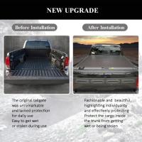 China Viknav Retractable Hard Tonneau Cover for Ford F-150 5.5ft 6.5ft Truck Bed - Aluminum Waterproof Matte Black for sale