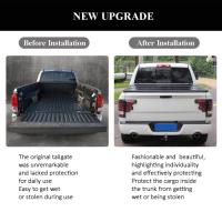 China Viknav Hard Tri-Fold Tonneau Cover for Ford F-150 5.5/6.5 ft Bed - Matte Black Aluminum Frame Waterproof Truck Bed Cover for sale
