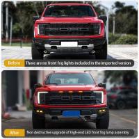 China Viknav Yellow LED Fog Light Signal Lamps 2P for Ford F150 Raptor 2021-2023 | Front Bumper Mount with 58% Accident Prevention Safety for sale