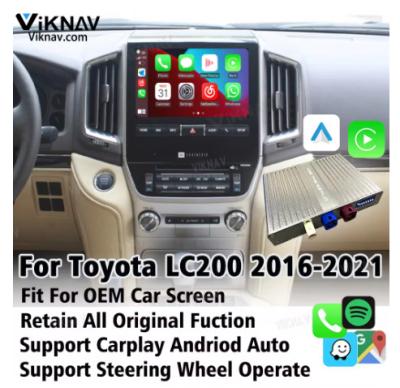 China Viknav Linux Interface Box for Toyota LC200 2016-2021 with Wireless CarPlay and Android Auto Support for sale