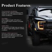 China Viknav MP Concepts Fender Flares for 2021-2024 Ford Raptor F150 with Integrated LED Lights - ABS Plastic Construction for sale