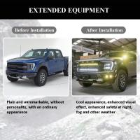 China Viknav MP Concepts Fender Flares for 2021-2024 Ford Raptor F150 with Integrated LED Lights - ABS Plastic Construction for sale