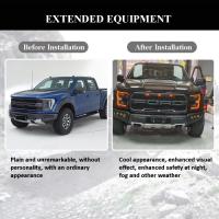 China Viknav Front Bumper Fog Lamp Mount Bracket & Cube Replacement Kit for Ford F150 Raptor 3rd Gen for sale