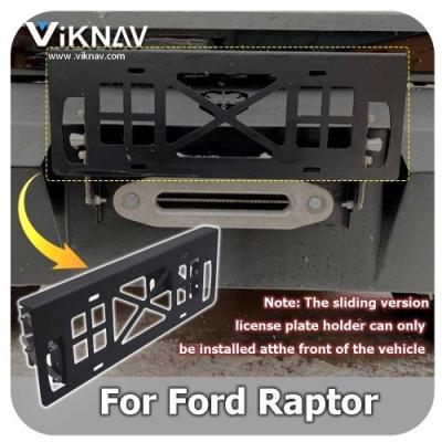 China Viknav Folding Front License Plate Bracket for Ford Raptor F150 2017-2020 for sale