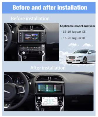 China 10-Inch LCD Climate Control Panel for Jaguar XE XF 2015-2020 Models with IPS Touch Screen and Voice Control for sale