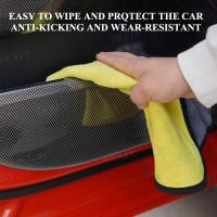 China Viknav Car Door Anti Kick Pad for Ford F-150 2015-2020 Models - Carbon Fiber Style Leather Sill Protector for sale