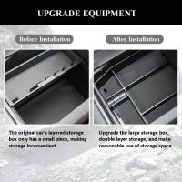 China Viknav Center Console Organizer Tray for 2015-2024 Ford F150 Raptor - Multiple Compartment Armrest Storage Box for sale