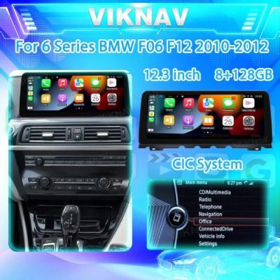 China Viknav 12.3 Inch Android Car Radio for BMW 6 Series F06 F12 2010-2012 | 8GB RAM 128GB ROM | Wireless CarPlay & Android Auto for sale