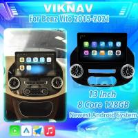 China Viknav 13-inch Android Car Multimedia Radio for Mercedes-Benz Vito 2015-2021 | 8GB RAM 128GB ROM Snapdragon 665 for sale