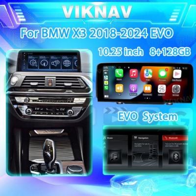 China BMW X3 2018-2024 Car Stereo System - 10.25 Inch Android 13 Touch Screen with 8GB RAM 128GB ROM for sale