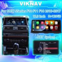 China 12.3 Inch Android Head Unit for BMW 5 Series F10 F11 2013-2017 NBT 8GB RAM 128GB ROM for sale