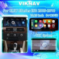 China 10.25 Inch Car Radio for BMW 5 Series E60 2005-2010 CCC System 8GB RAM 128GB ROM for sale