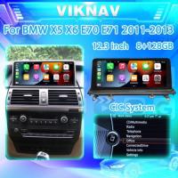 China Viknav 12.3 Inch Car Radio for BMW X5 X6 E70 E71 2011-2013 Android 13 8GB RAM 128GB ROM for sale