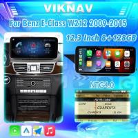 China Viknav 12.3-inch Android Car Radio for Mercedes-Benz E-Class W212 2009-2015 | 8GB RAM 128GB ROM GPS Navigation for sale