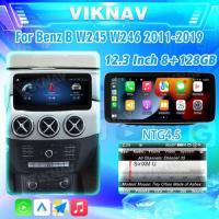 China Viknav Android 13 Car Radio for Mercedes Benz B Class W245 W246 2011-2019 - 12.3 Inch HD Display with 8GB RAM 128GB ROM for sale