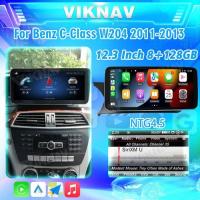 China Viknav Android 13 Car Radio for Mercedes-Benz C-Class W204 2011-2013 - 12.3 Inch Display with 8GB RAM 128GB ROM for sale