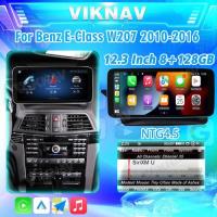 China Viknav 12.3 Inch Android Car Radio for Mercedes Benz E W207 2010-2016 with 8GB RAM 128GB ROM and 4G LTE for sale