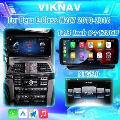 China Viknav 12.3 Inch Android Car Multimedia Player for Mercedes Benz E Class W207 2010-2016 | 8GB RAM 128GB ROM GPS 2Din NTG5.0 for sale