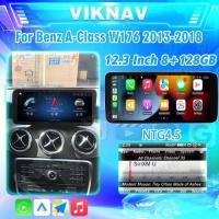 China Viknav 12.3 Inch Android Car Radio for Mercedes-Benz A/CLA/GLA/G-Class 2013-2018 | 8GB RAM 128GB ROM Snapdragon Octa-Core for sale