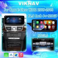 China Viknav 12.3 Inch Android 13 Car Radio for Mercedes Benz E Class W212 2009-2015 8GB RAM 128GB ROM GPS for sale