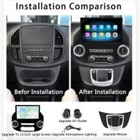 China Viknav 13 Inch Android Car Radio for Benz Vito 2015-2021 8GB RAM 128GB ROM for sale
