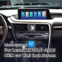 China Viknav 12.3 Inch Linux System Wireless Apple CarPlay Android Auto for Lexus RX 2016-2019 for sale