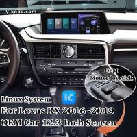 China Viknav Linux System for Lexus RX 2016-2019 12.3 Inch Screen Wireless Apple CarPlay Android Auto for sale
