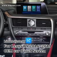 China Viknav Linux System for Lexus RX 2016-2019 8 Inch Screen Wireless Apple CarPlay Android Auto for sale