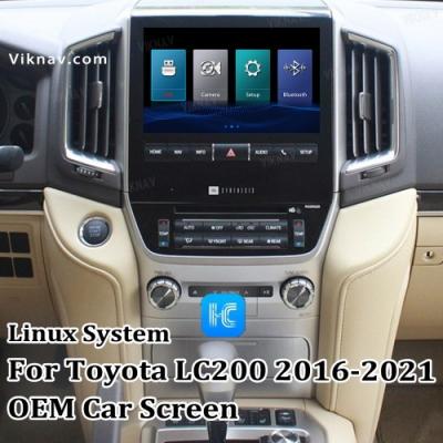 China Viknav Linux System for Toyota LC200 2016-2021 with 2GB RAM 1GB ROM Wireless CarPlay Android Auto for sale