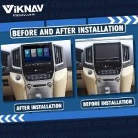 China Viknav Linux System for Toyota LC200 2016-2021 with 2GB RAM 1GB ROM Wireless CarPlay Android Auto for sale