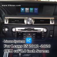 China Viknav Linux System For Lexus GS 2012 -2020 Wireless Apple CarPlay Android Auto only support original car 8.8 inch Scree for sale