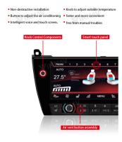 China Digital Auto AC Control Panel for BMW 5 Series F10 F11 5GT F07 F18 M5 2011-2017 for sale