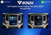 China Viknav Linux System OEM Car Upgrade Decoder Box for Toyota Crown 2014-2019 with Wireless CarPlay and Android Auto for sale