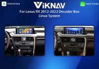 China Viknav Linux System For Lexus RX 2012-2022 Wireless Apple CarPlay Android Auto Only Support Original Car OEM Screen for sale