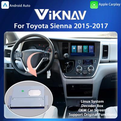 China Viknav Linux System Decoder Box with Wireless CarPlay & Android Auto for Toyota Sienna 2015-2017 Models for sale