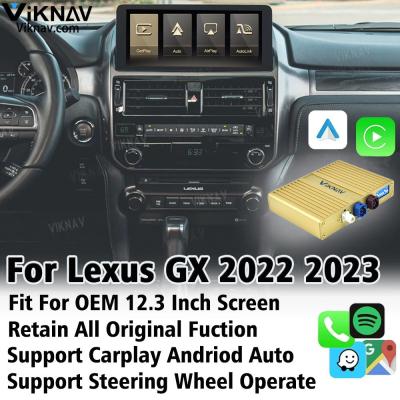 China Viknav Linux Car Multimedia Interface Box for Lexus GX 2022-2023 with Wireless Apple CarPlay and 12.3-inch OEM Screen Compatibility for sale