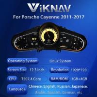 China VIKNAV 12.3-Inch Digital Cluster Virtual Cockpit for Porsche Cayenne 2011-2017 with 1.5GHz CPU and 1920x720 Display for sale
