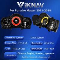 China VIKNAV Digital Cluster Car Speedometer For Porsche Macan 2011-2018 for sale