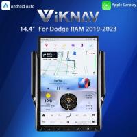 China VIKNAV 14.4-inch Android 13 Car Radio for Dodge RAM 2019-2023 with Wireless CarPlay, 8GB RAM 128GB ROM for sale