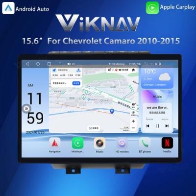 China VIKNAV 15.6 Inch Android Auto Car Stereo for Chevrolet Camaro 2010-2015 with 8GB RAM 128GB ROM GPS Navigation for sale