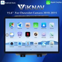 China VIKNAV 15.6 Inch Android Auto Car Stereo for Chevrolet Camaro 2010-2015 with 8GB RAM 128GB ROM GPS Navigation for sale
