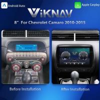 China VIKNAV 8-inch Android Car Radio for Chevrolet Camaro 2010-2015 with Wireless CarPlay, 8GB RAM 128GB Storage for sale