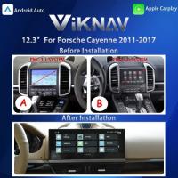 China VIKNAV 12.3-inch Android 13 Car Radio for Porsche Cayenne 2011-2017 with 8GB RAM 128GB ROM for sale