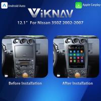 China VIKNAV 12.1-inch Android 13 Car Radio for Nissan 350Z 2002-2007 with 8GB RAM 128GB ROM for sale