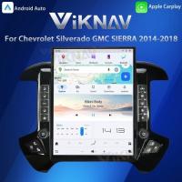 China VIKNAV 15.6 Inch Android Car Radio for Chevrolet Silverado GMC Sierra 2014-2018 with 8GB RAM 128GB ROM for sale