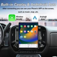China VIKNAV 15.6 Inch Android Car Radio for Chevrolet Silverado GMC Sierra 2014-2018 with 8GB RAM 128GB ROM for sale