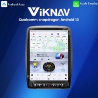 China VIKNAV 13.8 inch Android Head Unit for Dodge Durango 2014-2016 with 8GB RAM 128GB Storage Wireless CarPlay for sale